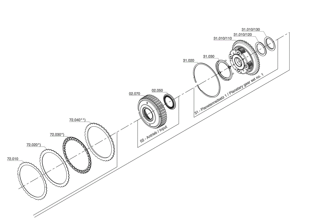 0CM - AL450, ZF8HP45/70/55, 8HP70/55