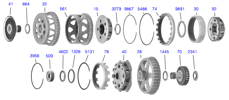 6T70, 6T75 (6F50-Ford), 6F55